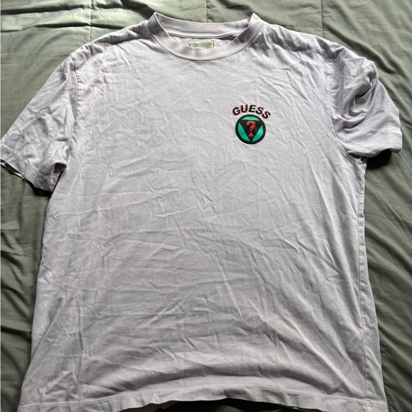 Guess | Shirts | Guess Question Mark Tshirt Lilac Lavender | Poshmark